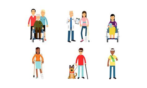 Premium Vector A Woman With A Broken Leg In A Cast And On Crutches Consults A Doctor The Girl