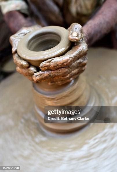 A Man Works In The Kumbharwada Pottery Area Of Dharavi November 4