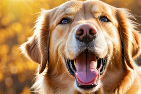 A Dog With A Big Smile On Its Face Stock Image Image Of Nature