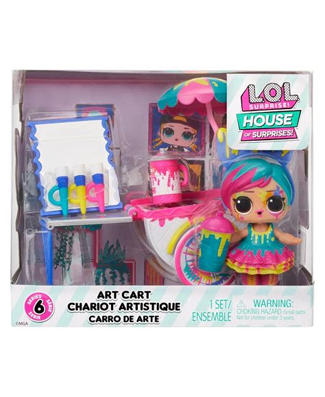 Lol Surprise Furniture Playset With Doll Splatters And Art Cart Macys