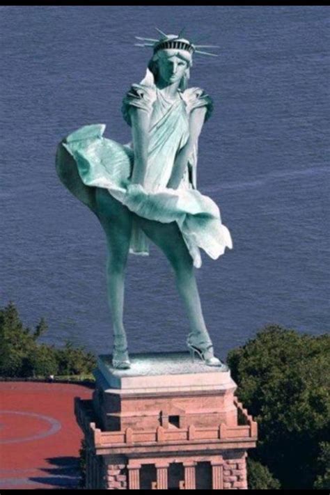 Marilyn Monliberty Statue Statue Of Liberty Lady Liberty