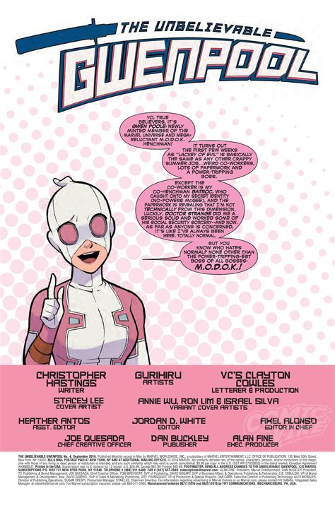 Exclusive Preview The Unbelievable Gwenpool 4 Comic Vine