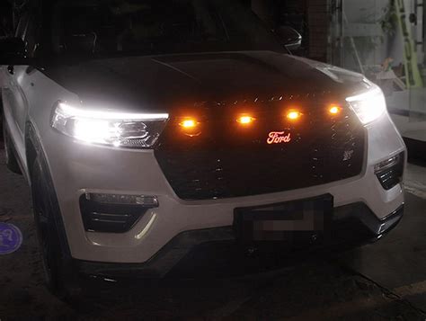 Tacoma Trd Pro Accessories Zdeeraoto Smoked Amber Led Grille Lights For
