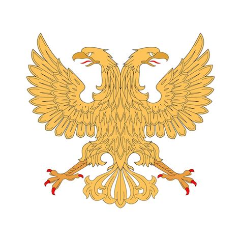 Premium Vector Russian State Emblem Double Headed Eagle Double Headed Imperial Eagle Two Heads