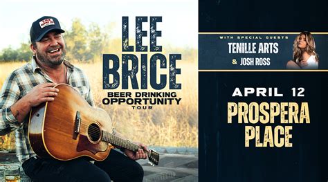 Lee Brice Beer Drinking Opportunity Tour Prospera Place