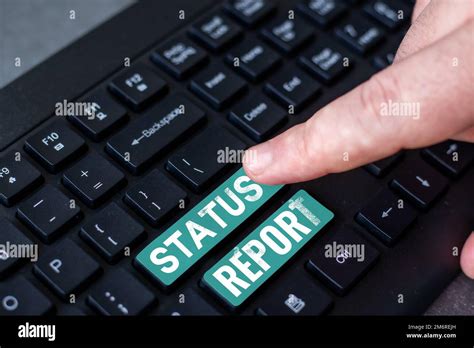 Text Caption Presenting Status Report Conceptual Photo Update Summary Of Situations As Of A