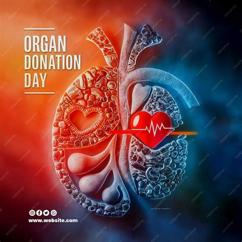 Organ Donation Day Poster Template For Social Media Premium Ai