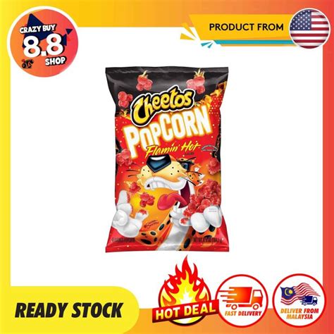 [us Products] Chee Tos Flamin Hot Popcorn 6 5oz 184 2g Popcorn Snacks Lazada