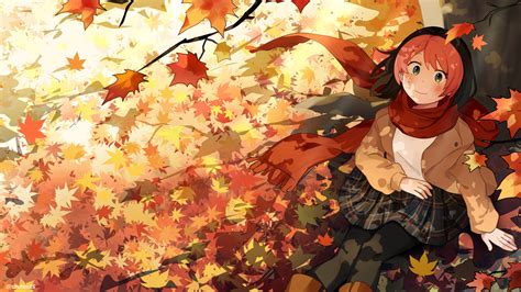 Arutea25 Pippi Osu Osu Highres Second Party Source 1girl Against Tree Autumn Autumn