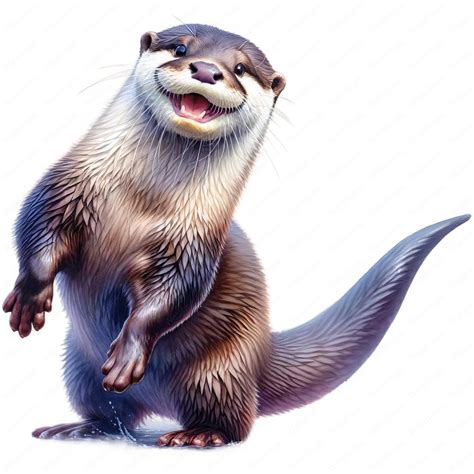 Adorable Otter Clipart Bundle Wildlife Art Commercial Use Digital