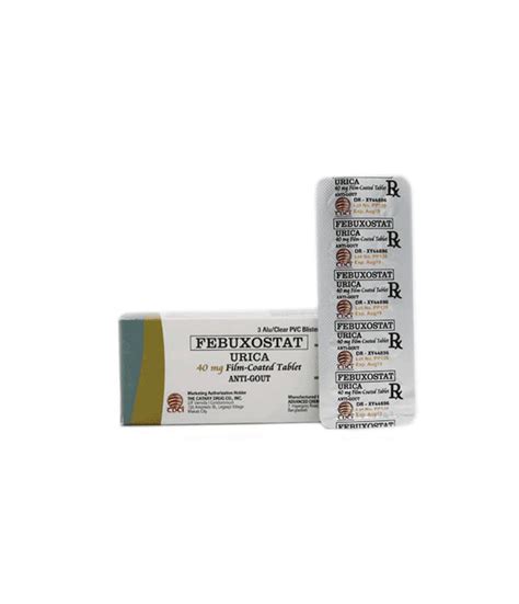 Urica Tab 40mg 30 Rose Pharmacy Medicine Delivery