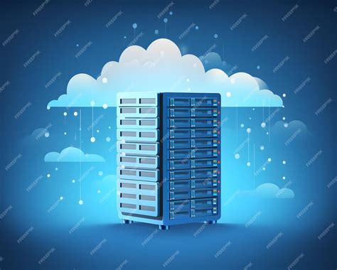 Premium Ai Image Cloud Data Storage Database Cloud Computing Concept