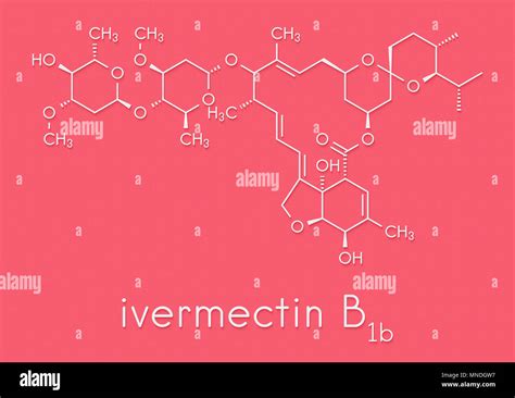 Ivermectin Antiparasitic Drug Molecule Used In Treatment Of River