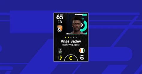 Ange Badey Efootball 2022 Stats