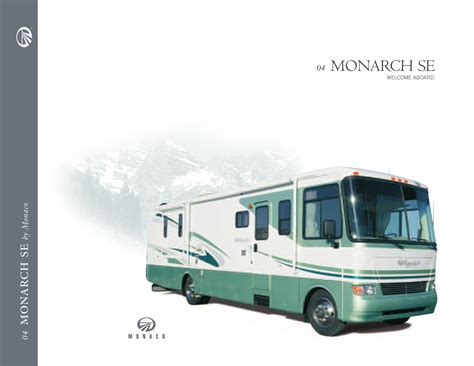 2004 Monaco Monarch Se Brochure
