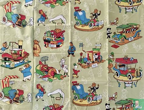 Gordijnstof ‘voertuigen Groen Steunkleur Groen 1960 Texoprint Bv Lastdodo