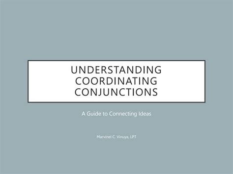 Coordinatingconjunctionspresentationpptx