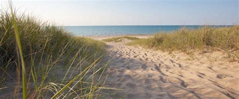 Indiana Dunes Beaches Scenic Shoreline And Lake Michigan Fun