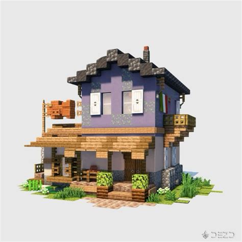 Mini Italian Houses Pack Light Blue Terracotta Minecraft Terracotta