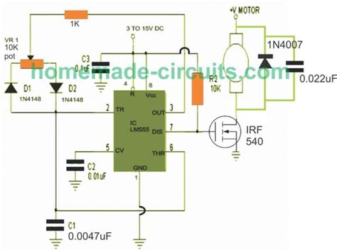 5 Simple Dc Motor Speed Controller Circuits Explained Homemade