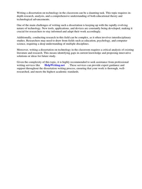 Dissertation On Technology In The Classroom Pdf Educational Technology Teachers