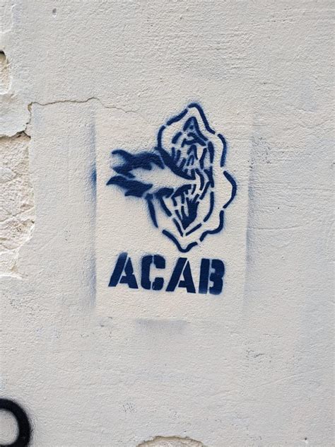 Acab Stencil Spotted In Padua Italy R Stencils