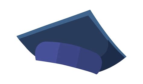 Absolvent Hat Bildung Symbol Vektor Illustration Premium Vektor