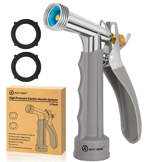 Automan Full Size Garden Hose Nozzle High Pressure