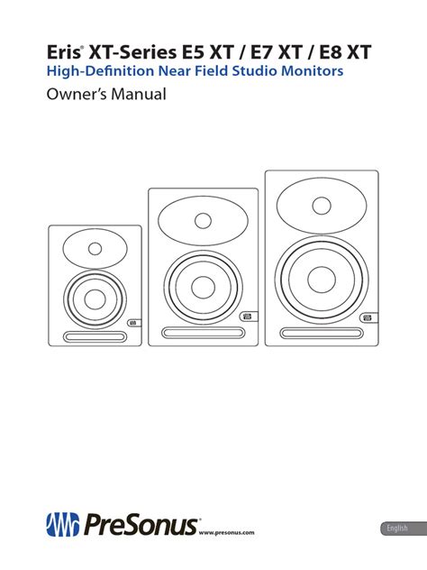 Eris E5xt E7xt And E8xt Owners Manual En 01112021 Pdf Loudspeaker