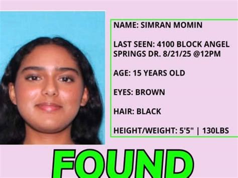 Simran Momin Vanishes In Sugar Land News Latest Update Technology Update