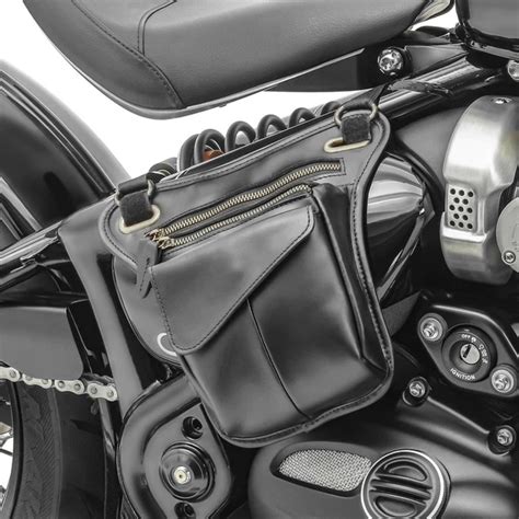 Seitentasche FÜr Indian Chief Bobber Dark Horse Sr1 Leder Schwarz