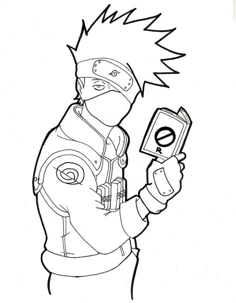 Kakashi Sketch Outline At Harriet Ridgeway Blog