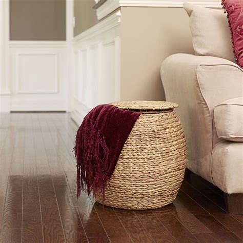 Whicker Basket Storage Tub Farmhouse Style Organizer How To Use