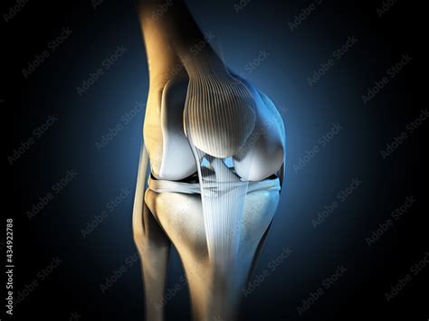 Healthy Knee Joint 3d Illustration Stock Illustration Adobe Stock