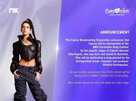 Silia Kapsis To Represent Cyprus At Eurovision 2024 In