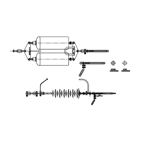 220kv Twin Tension Insulator String Assembly For Single Conductor