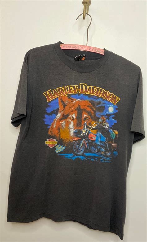 1989 Harley Davidson The Lone Wolf Tee Gem