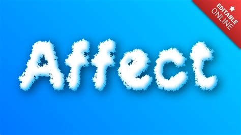 Affect Cloud 3d Text Effect Generator