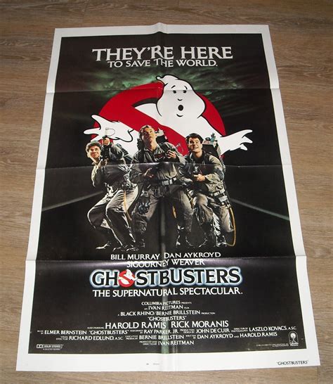 Ghostbusters 1 Sheet Movie Poster 1984 Dan Aykroyd Bill Murray Harold Ramis 4690338731