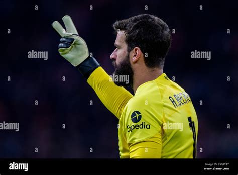 Alisson Becker Of Liverpool During The Uefa Champions League Group A Match Between Ajax