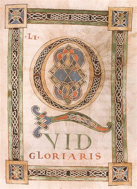 Illuminated Y Book Art Medieval Art Celtic Art
