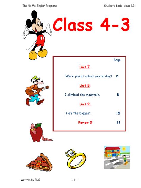 Class 4 3 Unit 7 Pdf