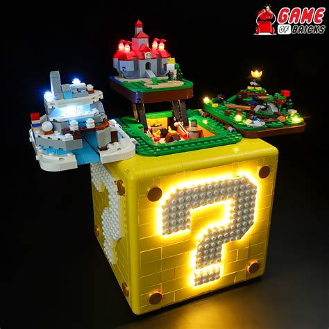 Game Of Bricks Light Kit For Lego Super Mario 64 Question Mark Block