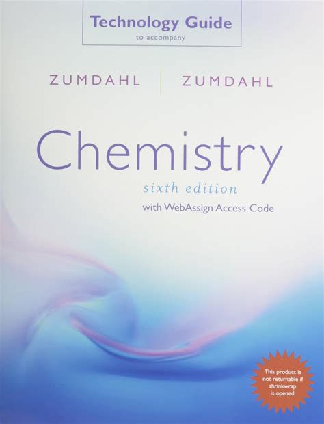 Webassign For Zumdahlzumdahls Chemistry 6th Buy Online At Best