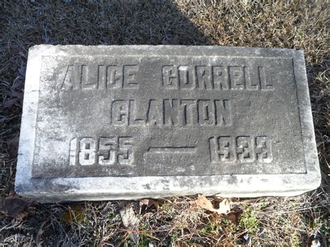 Sarah Alice Gorrell Clanton 1855 1933 Find A Grave Memorial