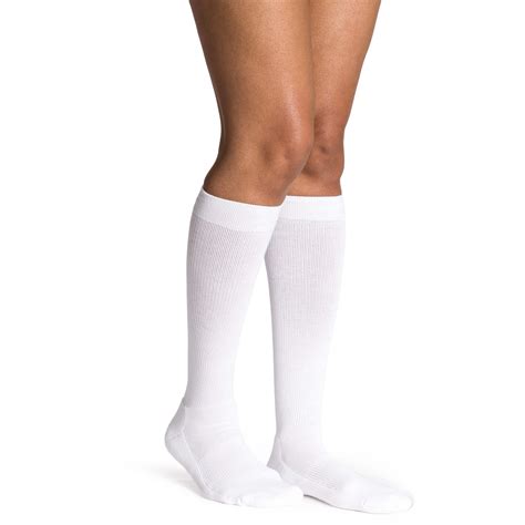 Sigvaris Dynaven 962 Cushioned Cotton Socks 20 30 Mmhg White Ml
