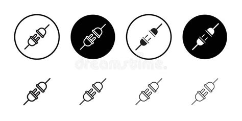 Plugin Icon Isolated Flat Vector In Outline Stock Vector Illustration