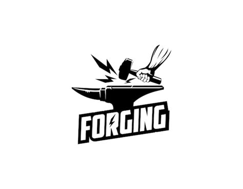 Premium Vector Monogram Forging Blacksmith Business Logo Design Template
