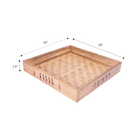 Seva Vivek Chatai Tray Chatai Tray For Serving Tea And Snacks Bamboo