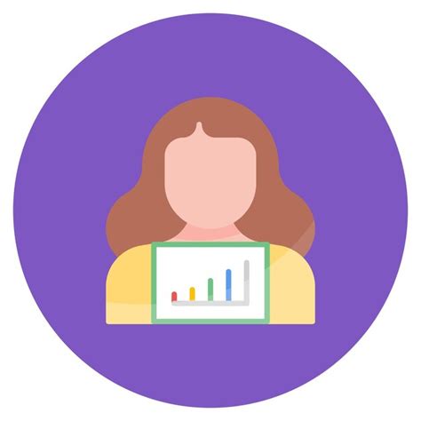 Premium Vector Research Analyst Female Flat Illustration